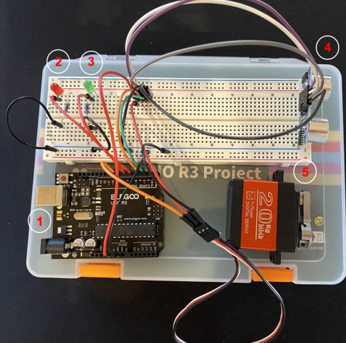 Sensorgesteuerte Mülleimer Öffnung – HSHL Mechatronik