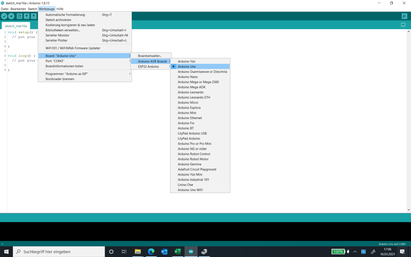 Erste Schritte mit der Arduino IDE – HSHL Mechatronik