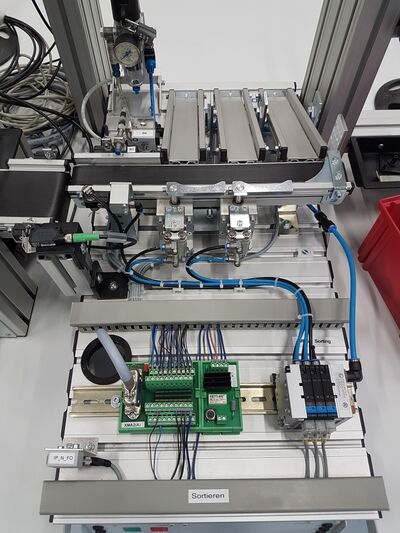 Modulares mechatronisches Produktionssystem (MPS): Station Sortieren ...